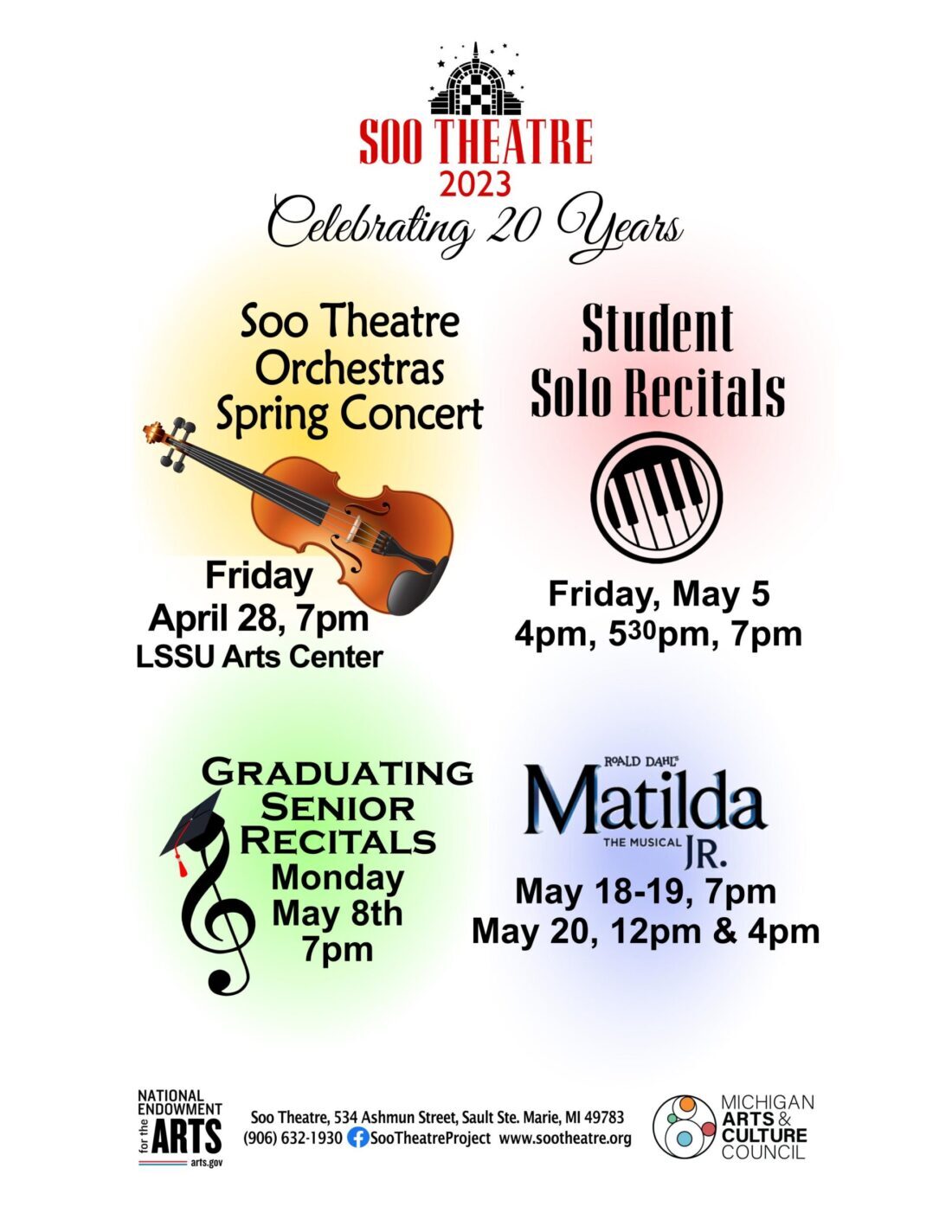 2023 - Spring Events - The Soo Theatre Project, Inc.